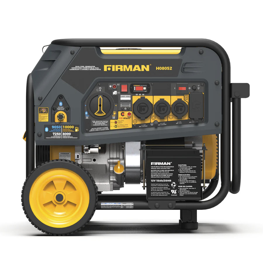 Firman Dual Fuel Portable Generator 8000W - H08052 – Steveston Marine ...