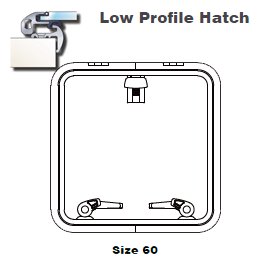 Lewmar Hatch Lo-Profile Size 60 - 39960030 | Steveston Marine Canada ...
