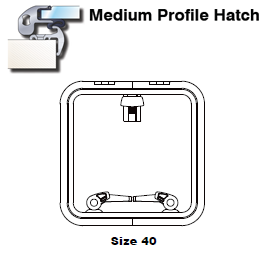 Lewmar Hatch Med.Profile Size 40 - 39940020 | Steveston Marine Canada ...